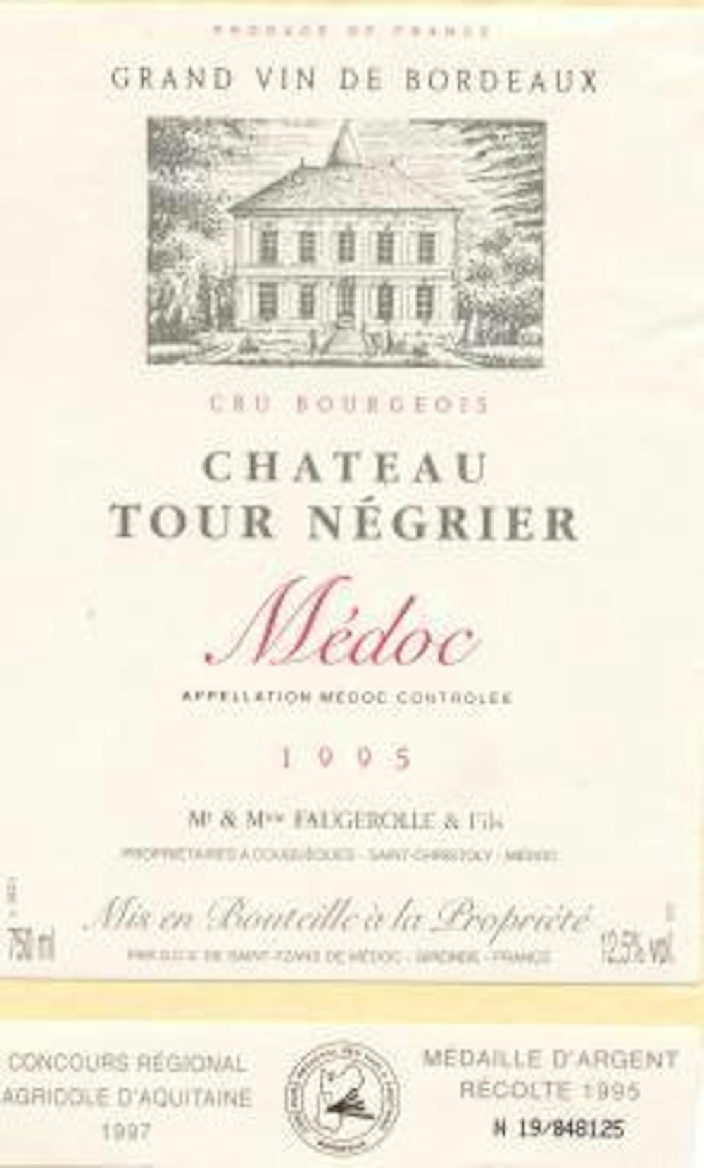 Chateau Tour Negrier Medoc 2009 :: Bordeaux Red