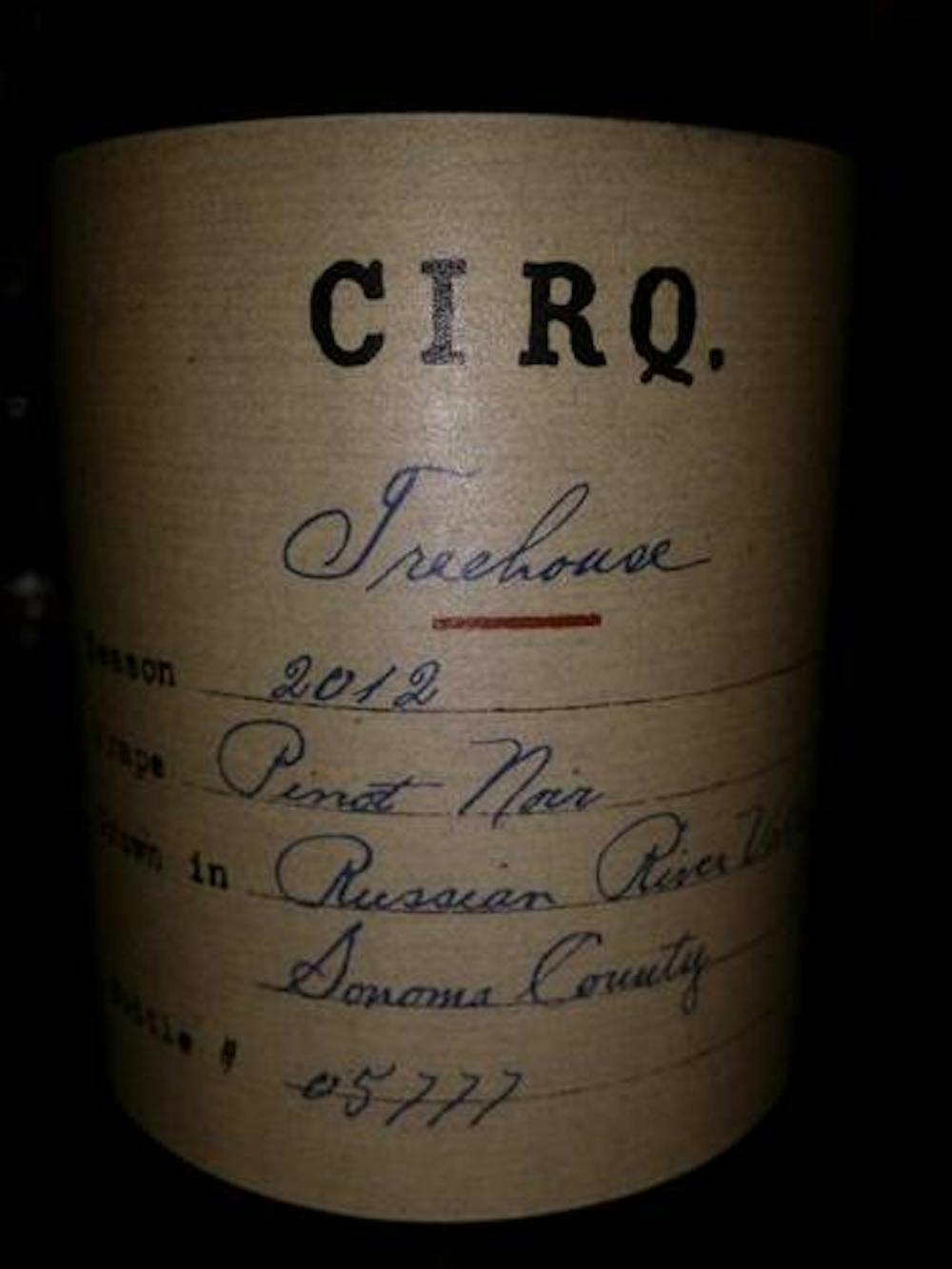 Cirq 'Treehouse' Pinot Noir 2012 :: Pinot Noir