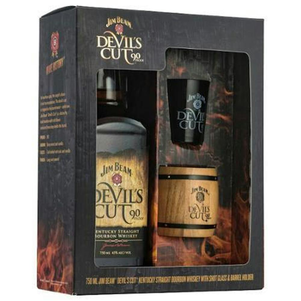 Jim Beam Devils Cut w/shot gls Bourbon :: Bourbon