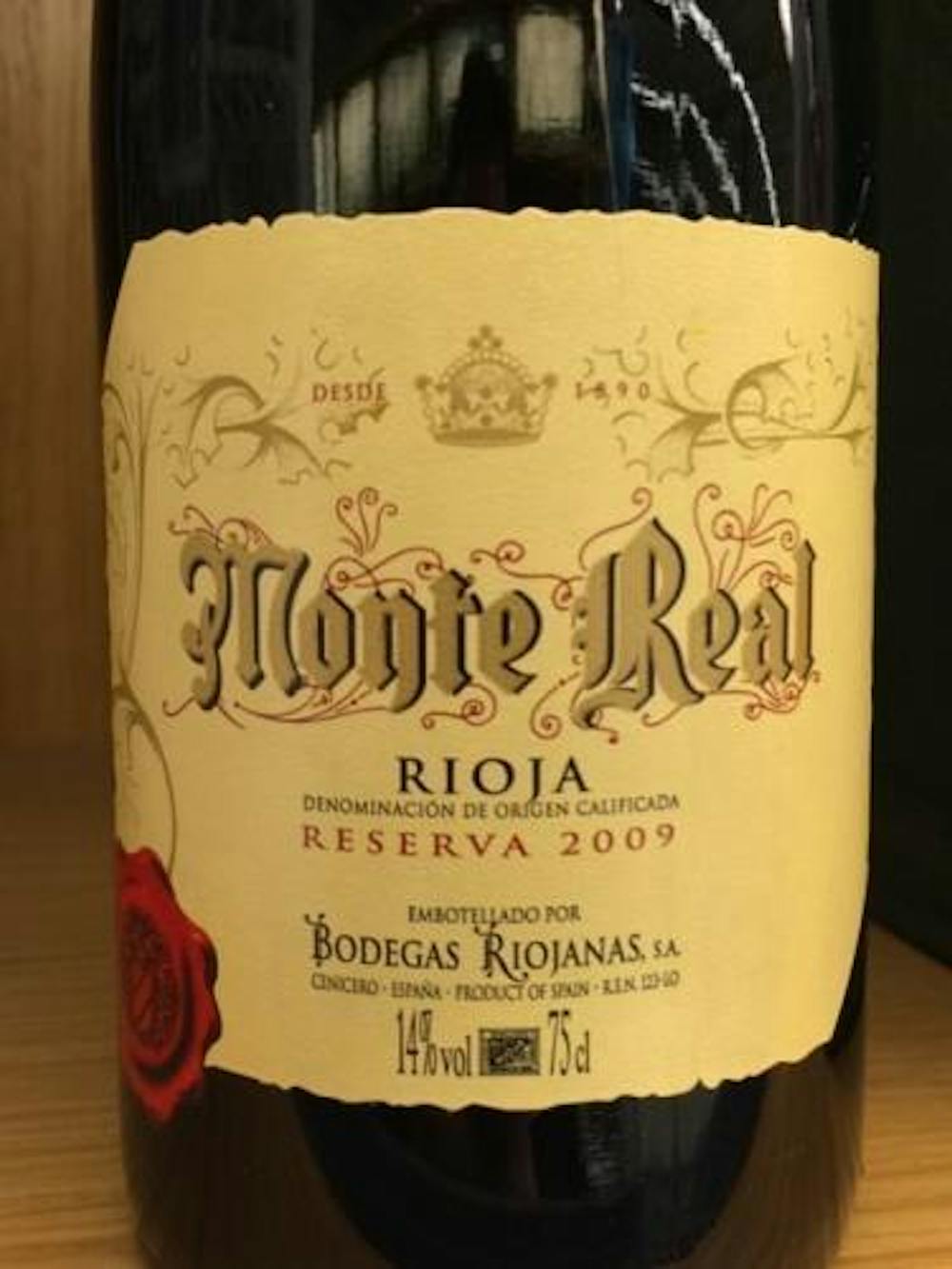Riojanas Monte Real Reserva Tempranillo 2009 :: Spanish Red