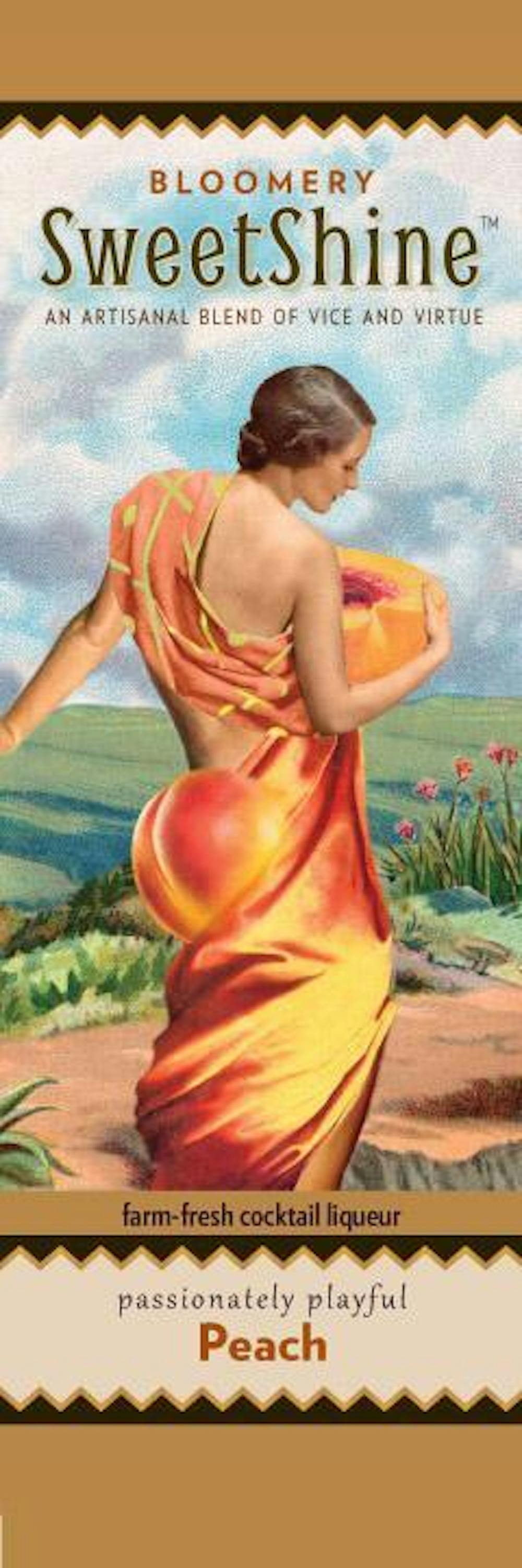 Bloomery SweetShine Peach 375ml :: Cordials & Liqueurs