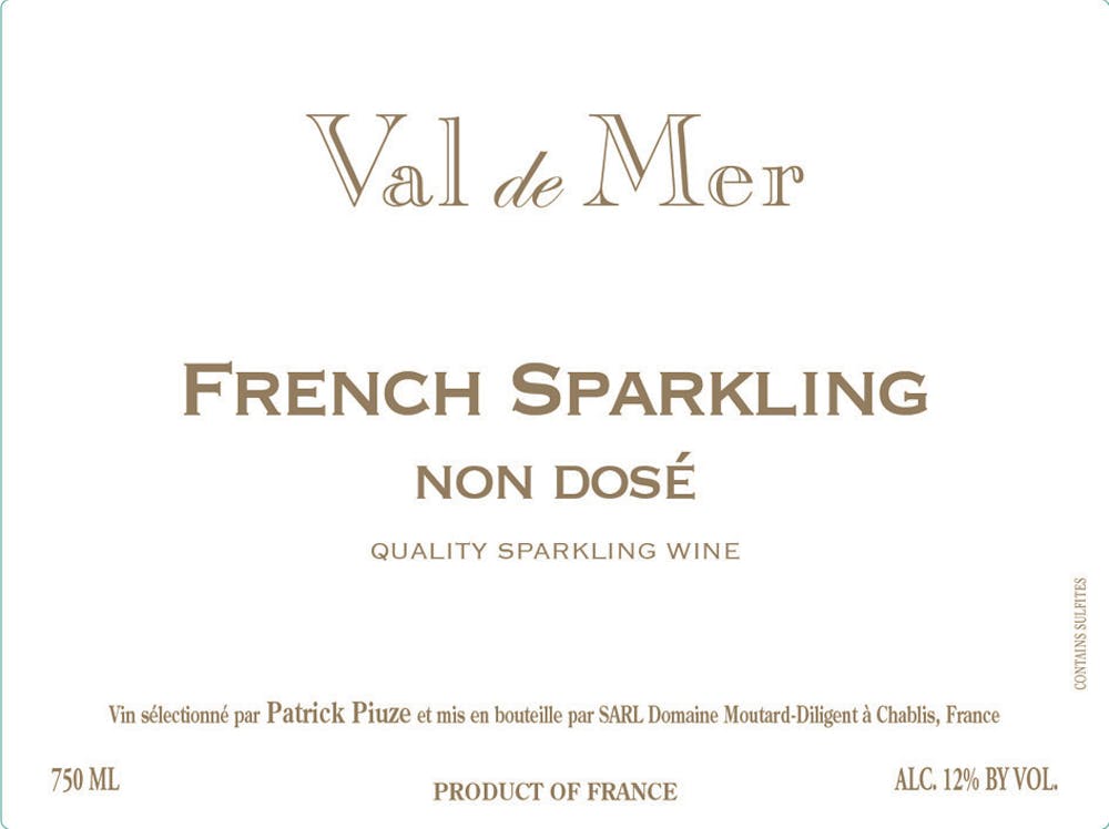 Val de Mer French Sparkling Non Dose :: Bubbly Dry