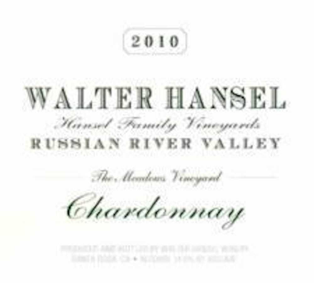 Walter Hansel 'The Meadows' Chardonnay 2016 :: Chardonnay