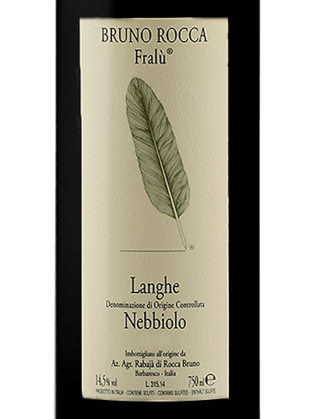 Bruno Rocca Langhe Nebbiolo Fralu 2016 :: Italian Red