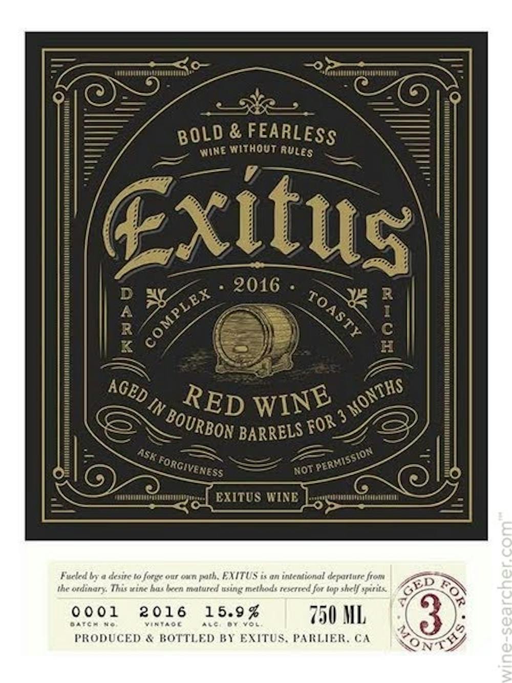 Exitus 'Bourbon Barrel' Red Blend 2017 :: Red Blends