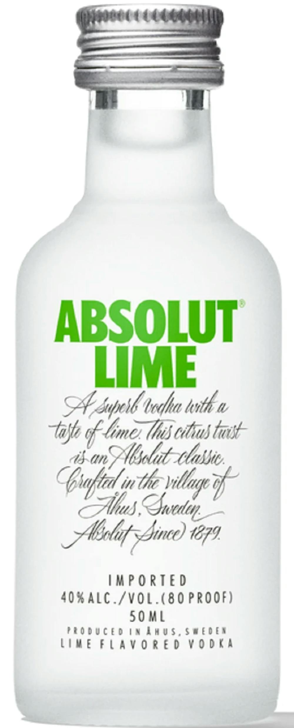 Absolut 'Lime' Vodka 80Proof 50ml :: Vodka