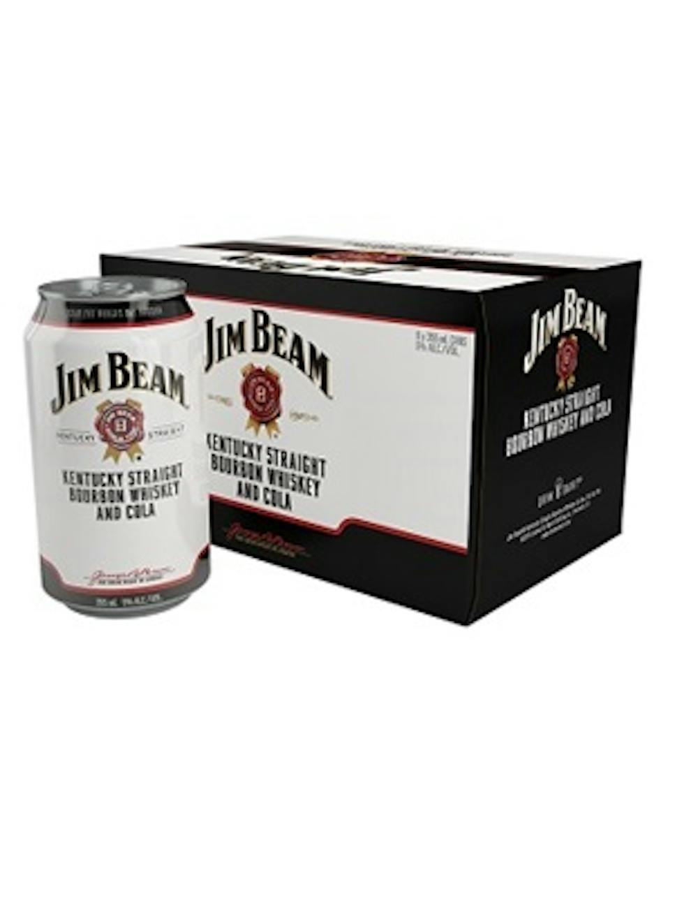 Jim Beam Bourbon and Cola 6-355ml Cans :: Ready to Go Cocktails