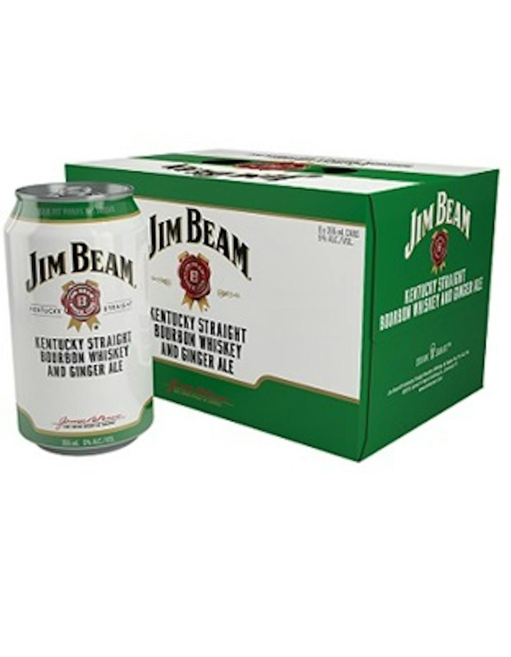 Jim Beam Bourbon and Ginger Ale 6-355ml Cans :: Ready to Go Cocktails