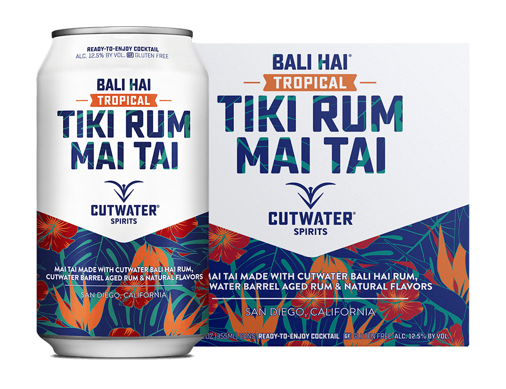 Cutwater Spirits Tiki Rum Mai Tai 4-355ml Cans :: Ready to Go Cocktails