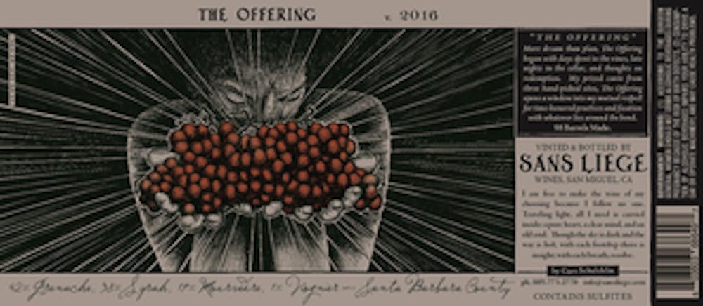 Sans Liege 'The Offering' Red Blend 2017 :: Red Blends