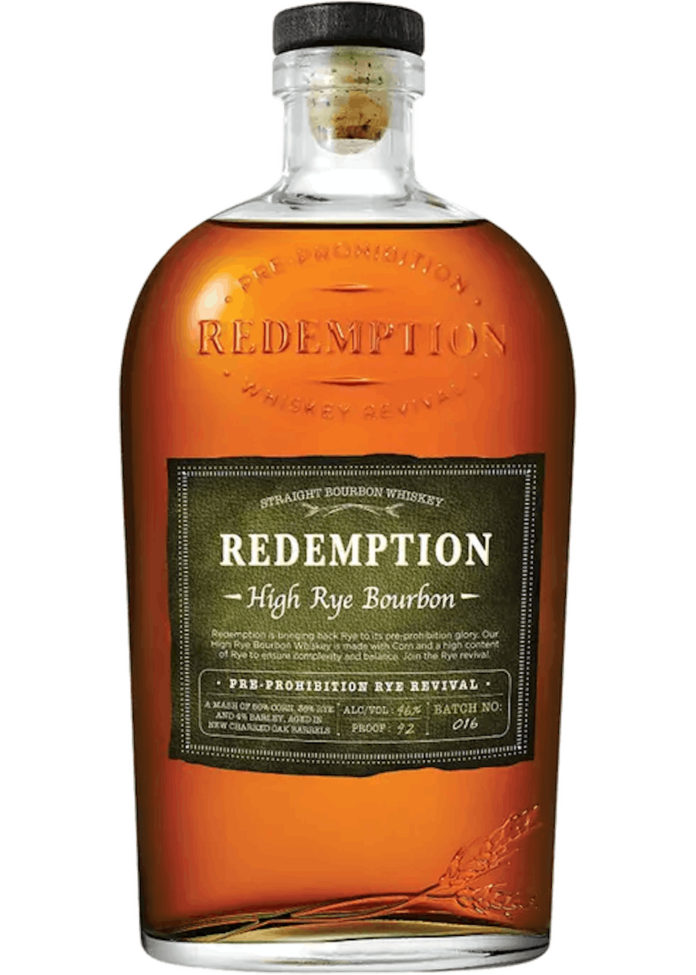 Redemption 'High Rye' 92Prf Bourbon Whiskey 750ml :: Rye