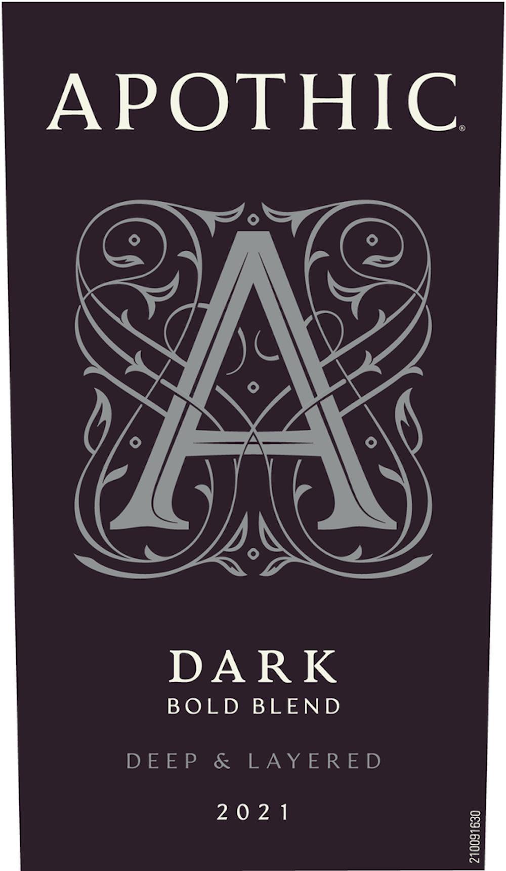 Apothic Wines 'Dark' Red Blend 2022 :: Red Blends