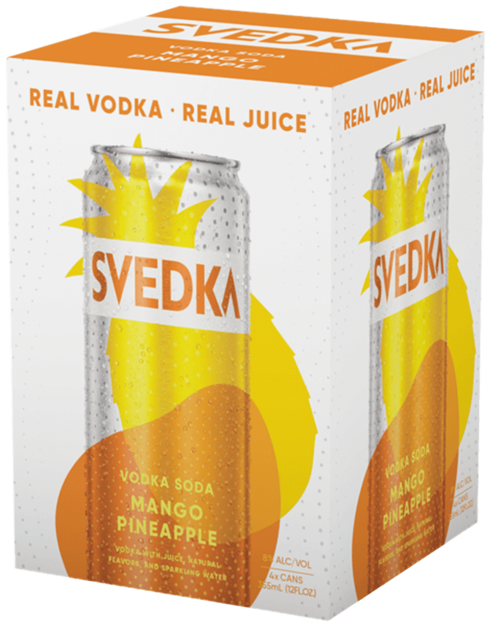 Svedka 'Vodka Soda' Mango Pineapple 4-355ml Cans :: Ready to Go Cocktails