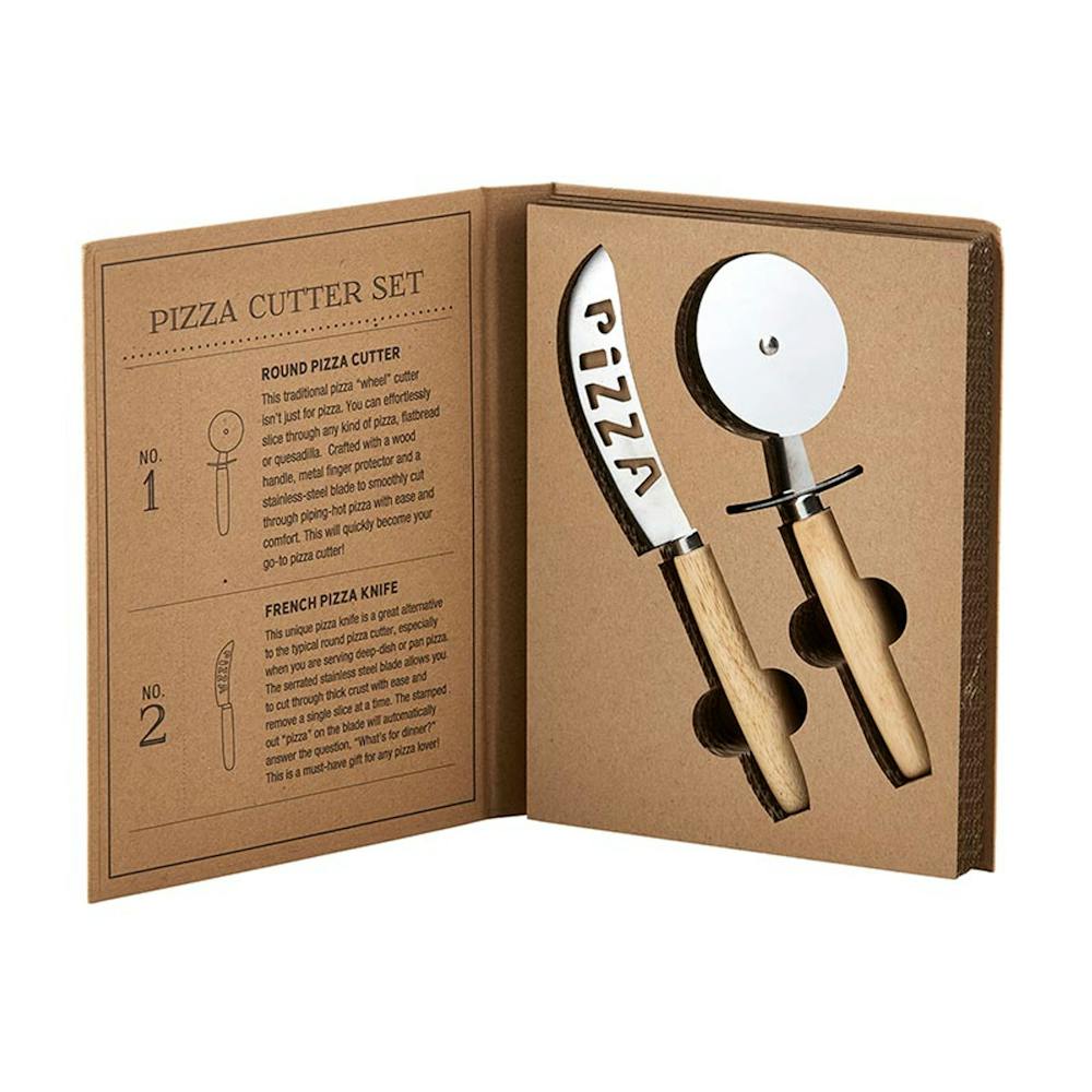 Cardboard Pizza Cutter Book Box :: Homegoods