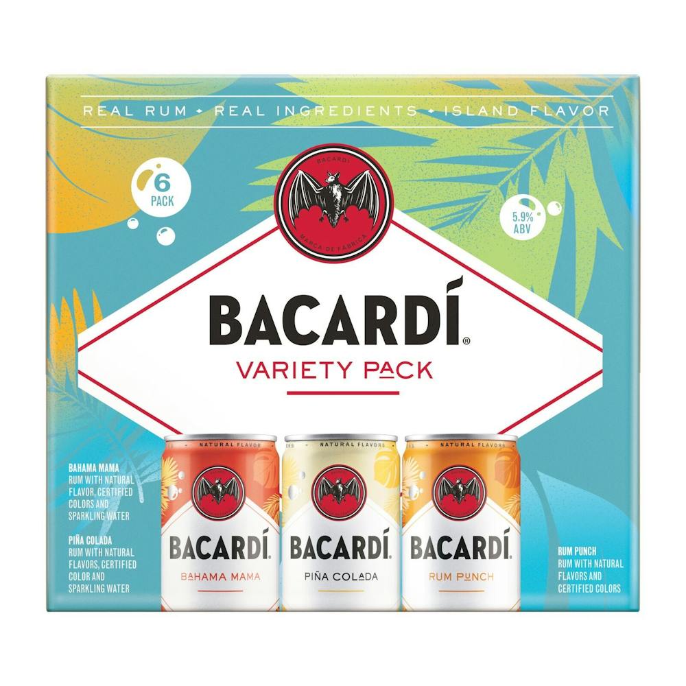 Bacardi Variety Pack RTD Rum Cocktails 6-355ml Cans :: Ready to Go ...