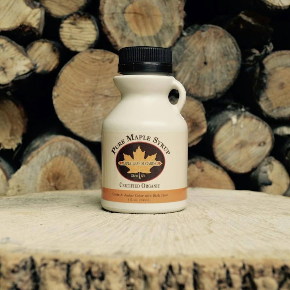 Maple Leaf Sugaring Organic Maple Syrup Plastic Jug 1/2pt :: Honey and ...