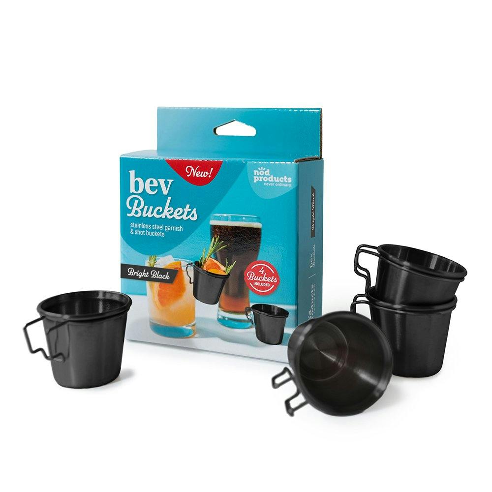 Bev Buckets Garnish & Shot Buckets- Set of 4 :: Bar Tools