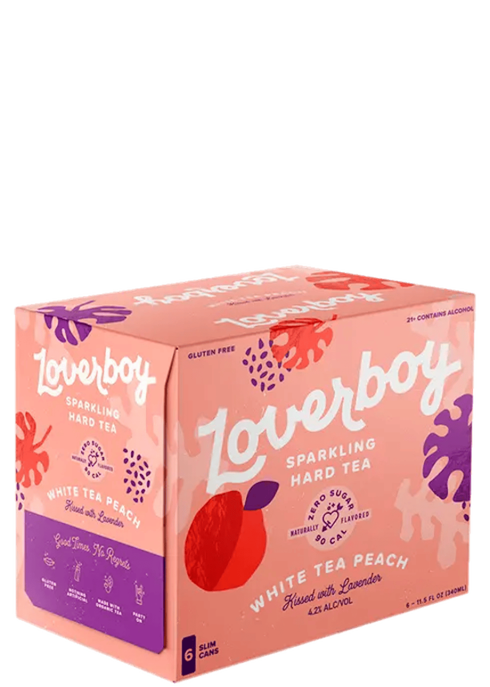 Loverboy White Tea Peach Hard Tea 6-11.5oz Cans :: Other / Variety Packs