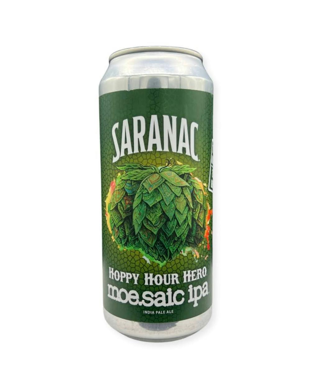 Saranac Hoppy Hour Hero moe.saic ipa 16oz Can :: IPA/DIPA