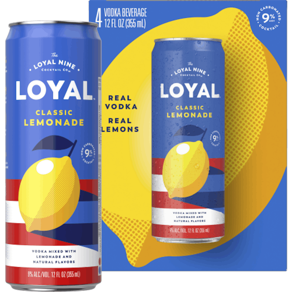 Loyal Nine Cocktail Co. Classic Lemonade 4-12oz Cans :: Ready to Go ...