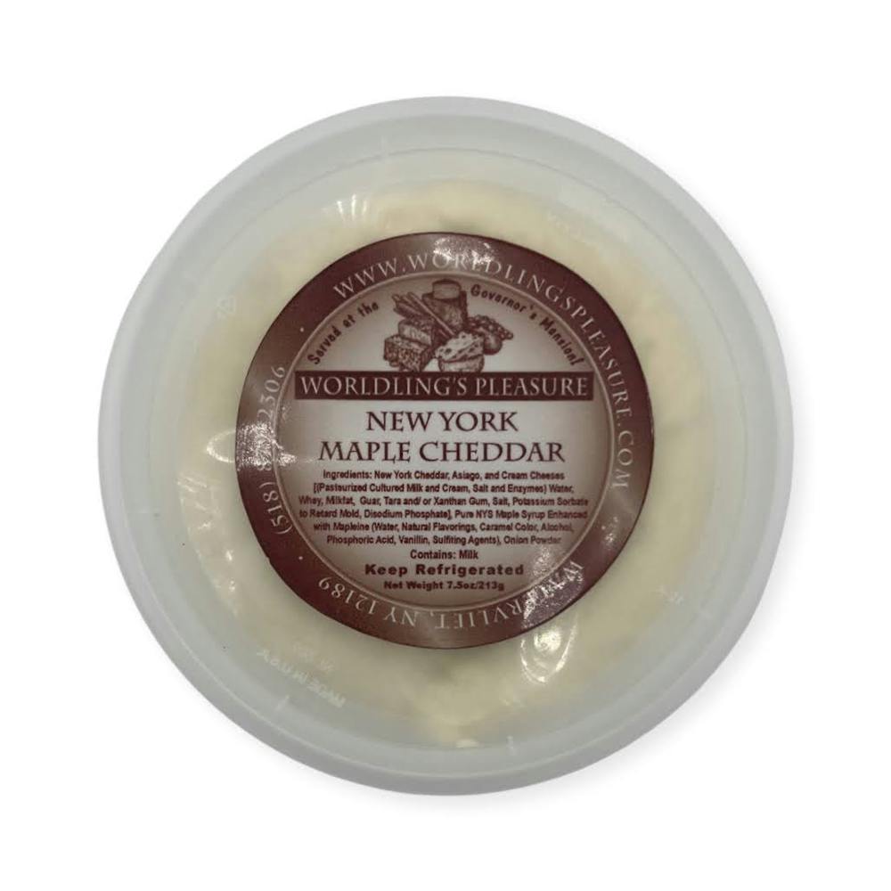Worldling's Pleasure NY Maple Cheddar 7.5oz :: Cheese
