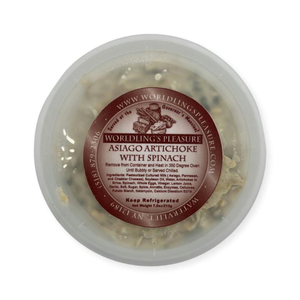 Worldling's Pleasure Asiago Artichoke w/ Spinach 7.5oz :: Cheese
