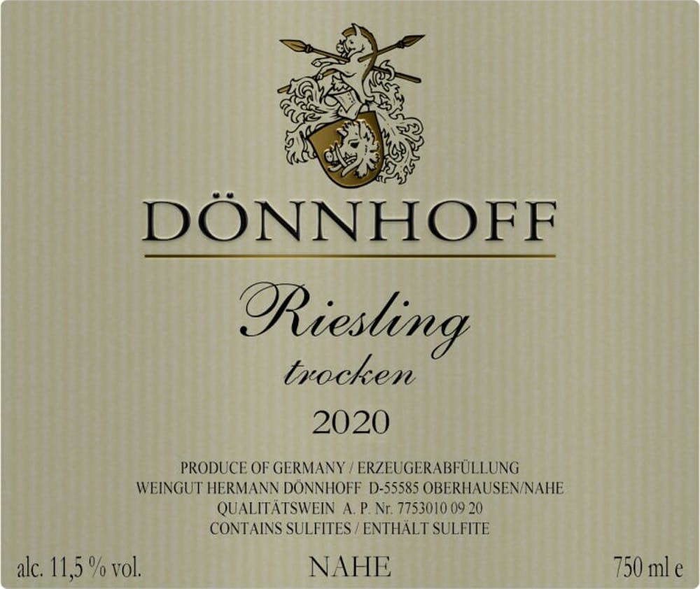 Donnhoff 'Estate' Riesling 2021 :: Riesling