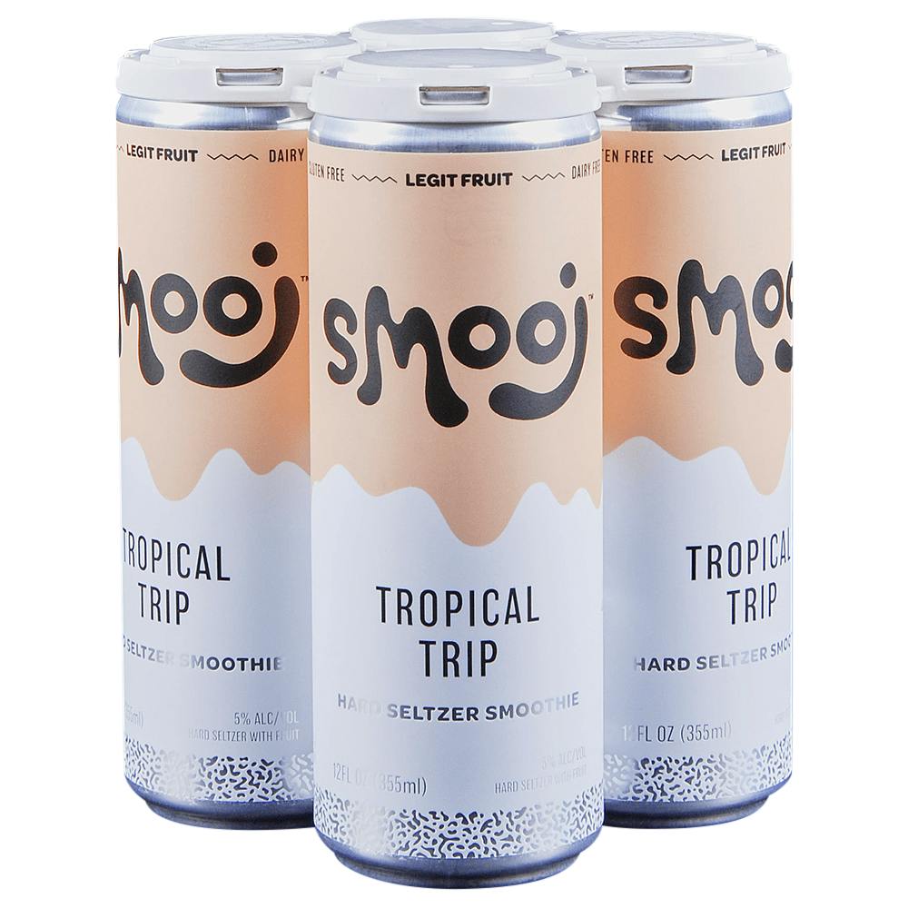 Smooj Tropical Trip Seltzer Smoothie 12oz (4pk) :: Other / Variety Packs