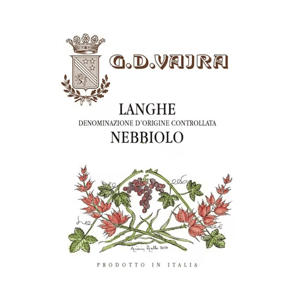 G.D. Vajra Nebbiolo Langhe 2021 :: Italian Red