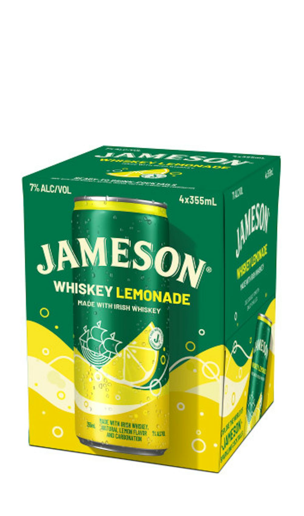 Jameson & Lemonade Cocktail 4-355ml Cans :: Ready to Go Cocktails