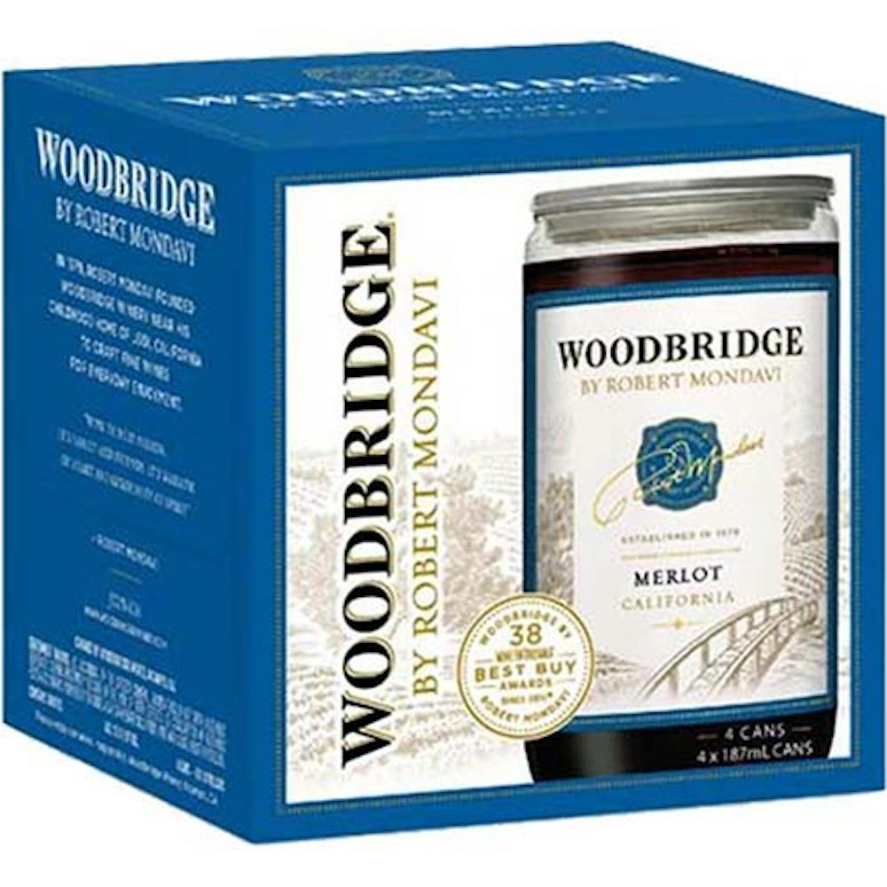 Woodbridge by Robert Mondavi Merlot 4-187ml Cans :: Merlot