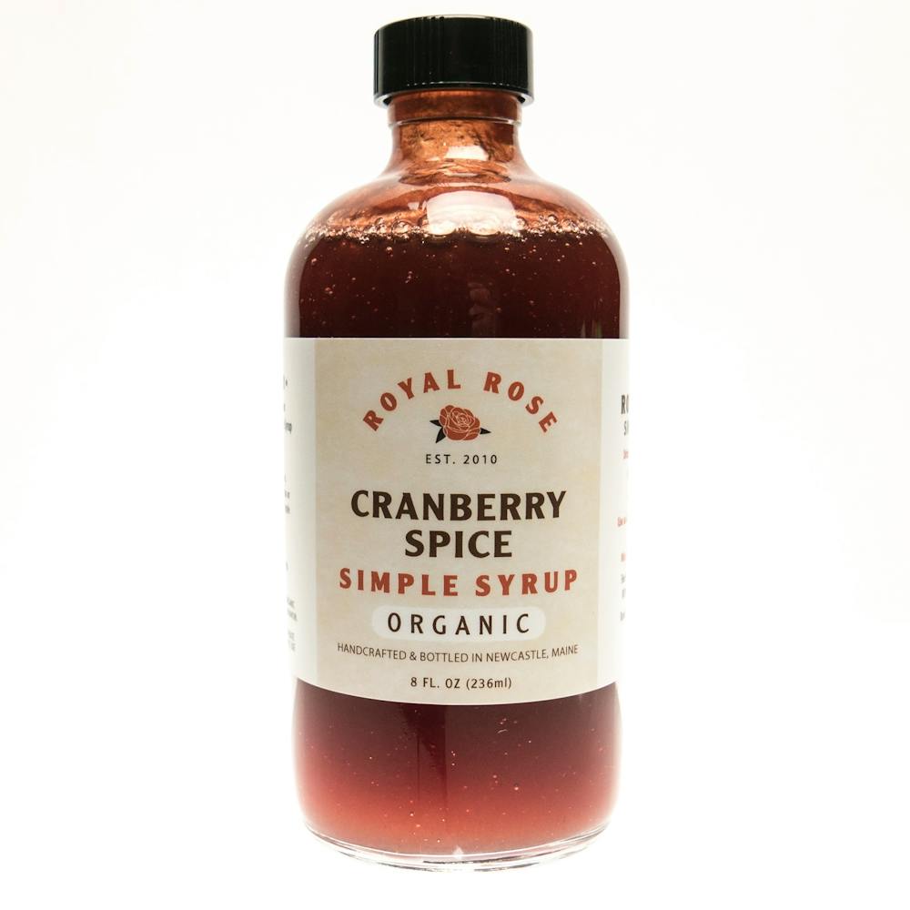 Royal Rose Cranberry Spice Organic Simple Syrup 8oz :: Syrups