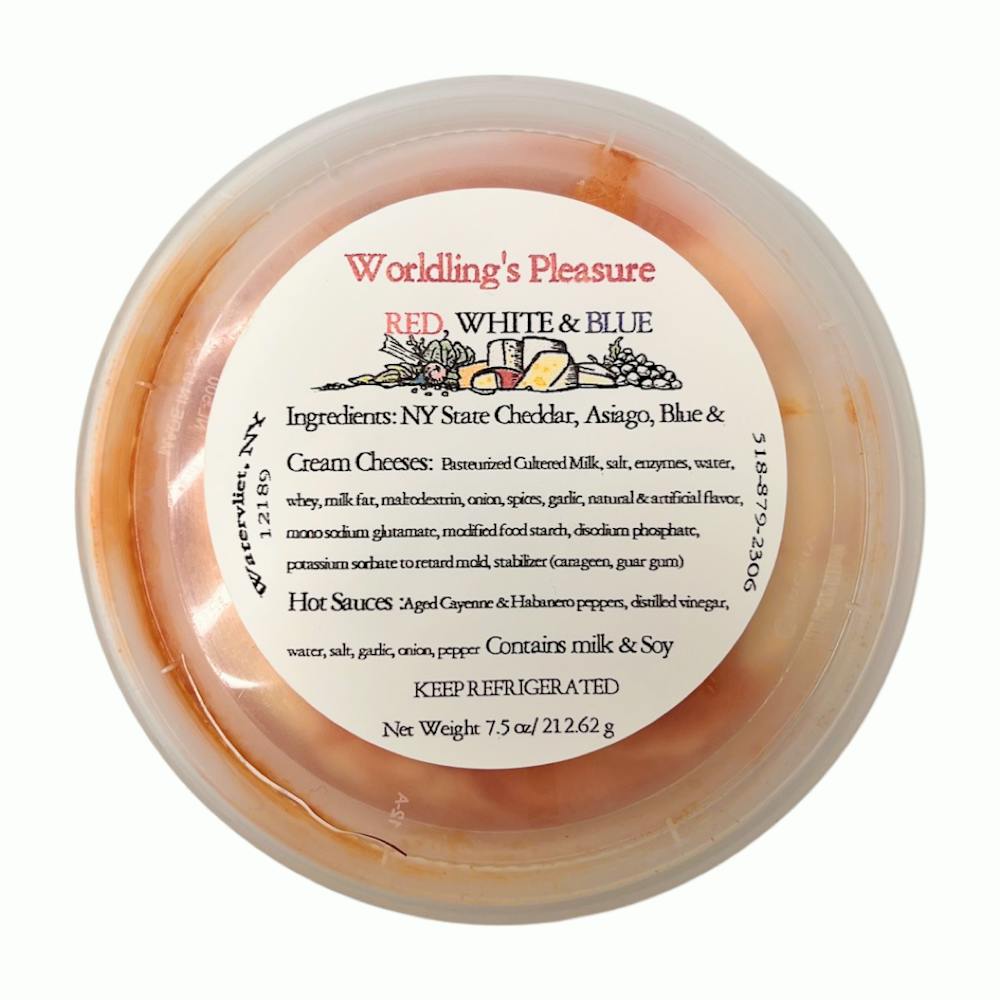 Worldling's Pleasure Red, White, & Bleu 7.5oz :: Cheese