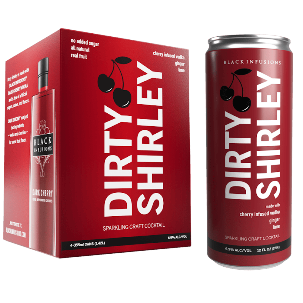 Black Infusions Dirty Shirley Dark Cherry Vodka 4-12oz Cans :: Ready to ...