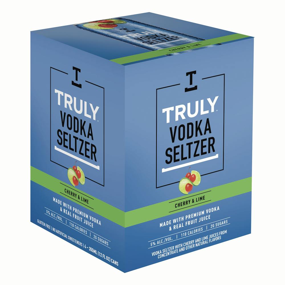 Truly Vodka Seltzer Cherry Lime 4-355ml Cans :: Ready to Go Cocktails