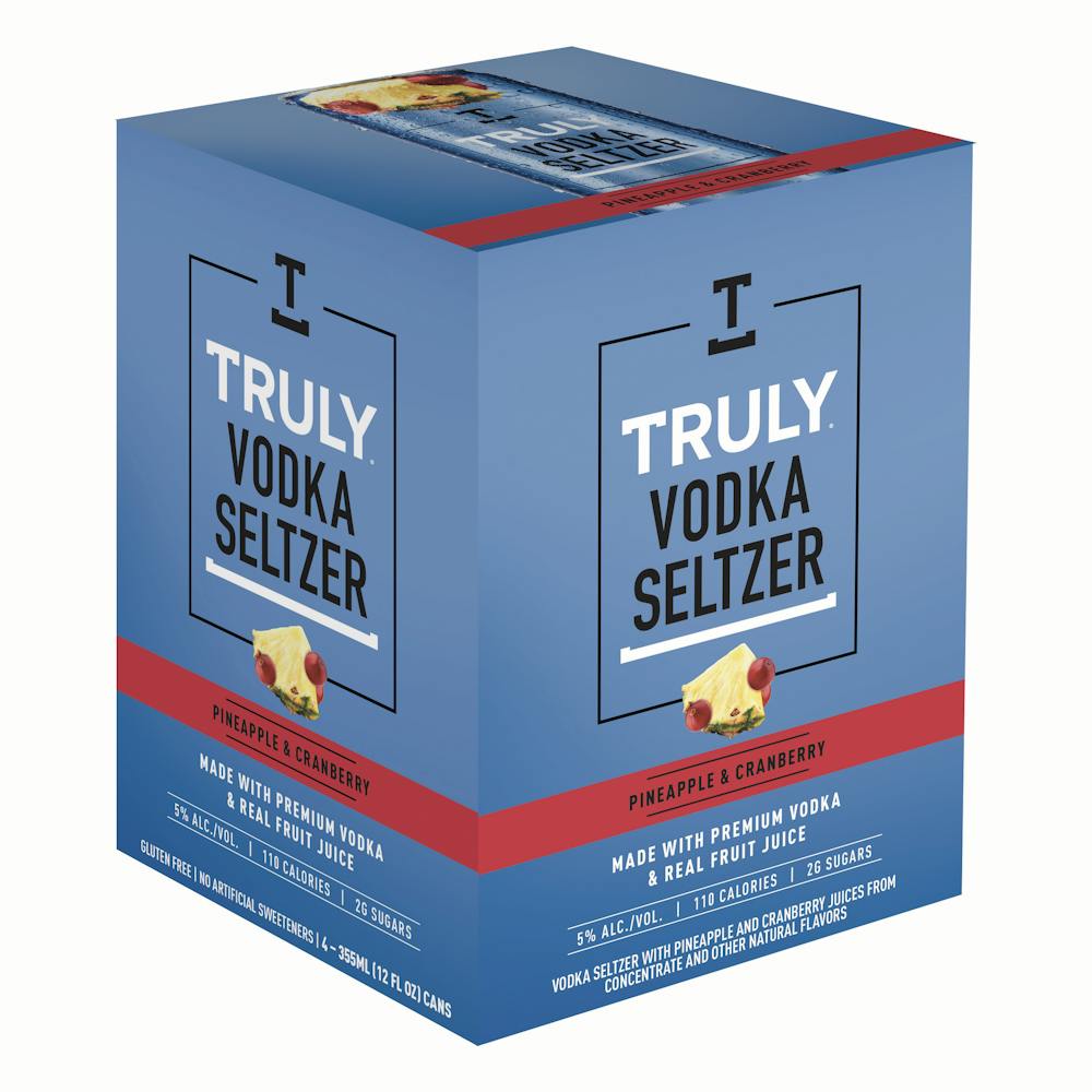 Truly Vodka Seltzer Pineapple Cranberry 4-355ml Cans :: Ready to Go ...