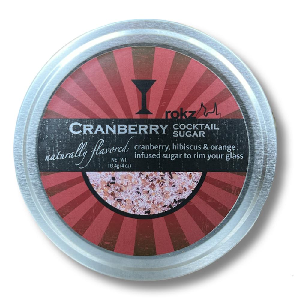 Rokz Rimmerz Cranberry Natural Rimming Sugar 4oz. :: Cocktail Rimmers