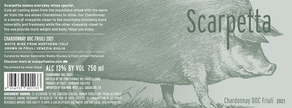 Scarpetta Chardonnay 2021 :: Chardonnay