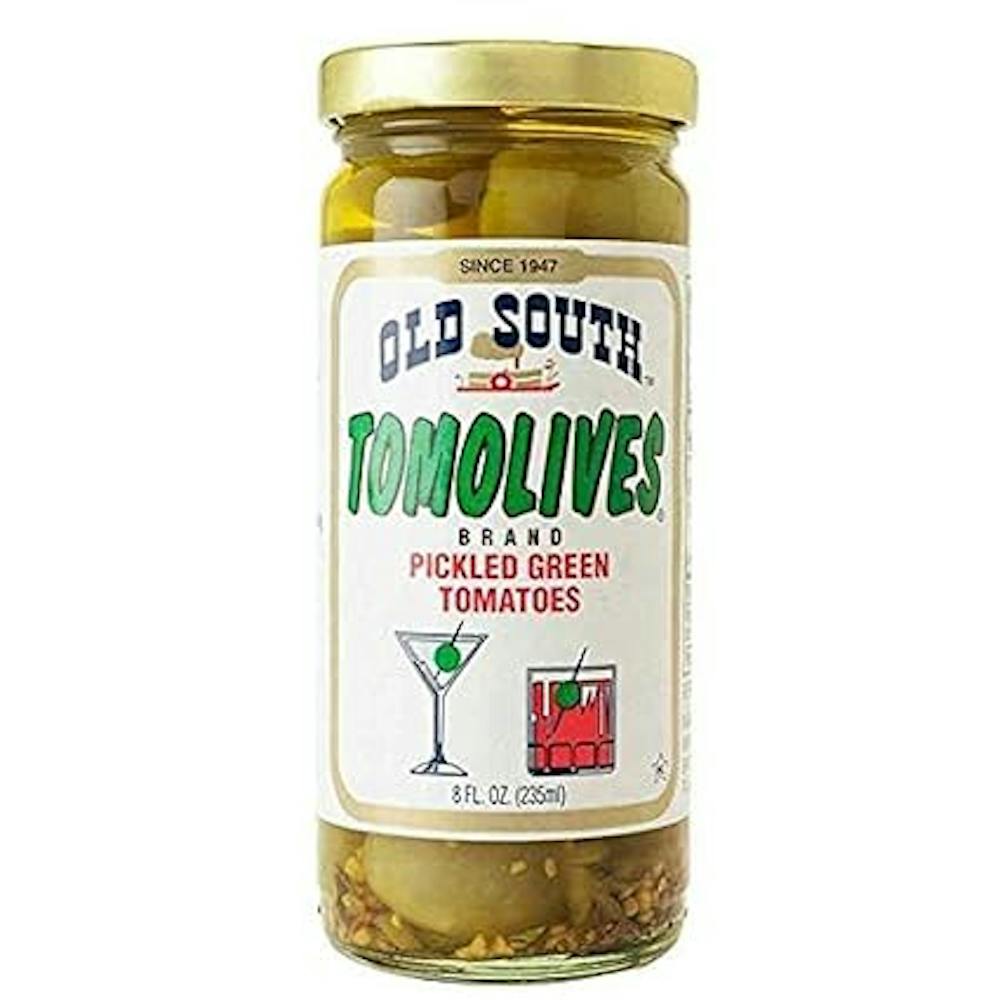 Old South Tomolives Pickled Green Tomatoes 8oz :: Garnishments
