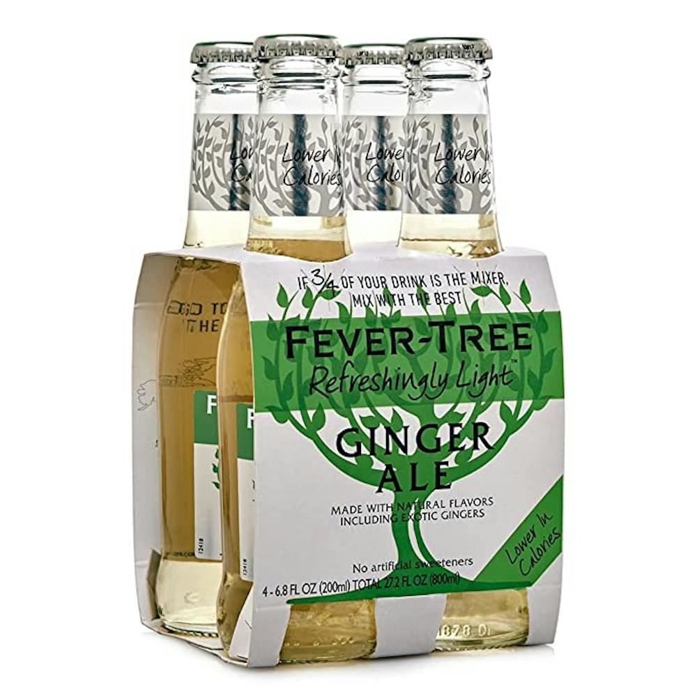 Fever Tree Refreshingly Light Ginger Ale 4-200ml :: Soda