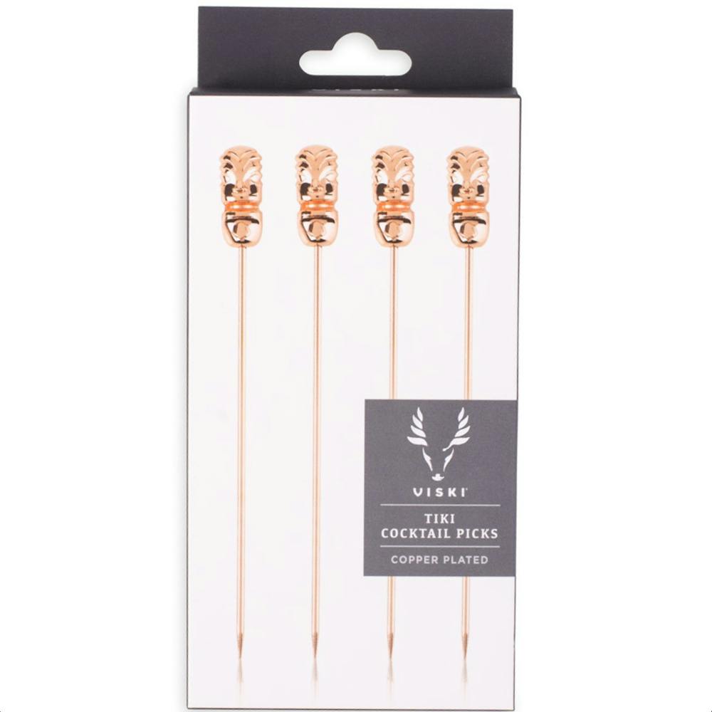 Viski Tiki Cocktail Picks Copper Plated (Set of 4) :: Bar Tools