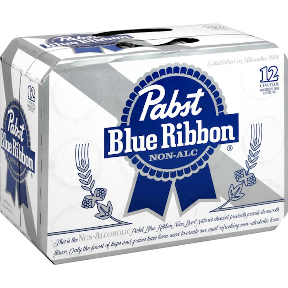 Pabst Blue Ribbon Non-Alcoholic PBR 12-12oz Cans :: Non-Alcoholic Beer