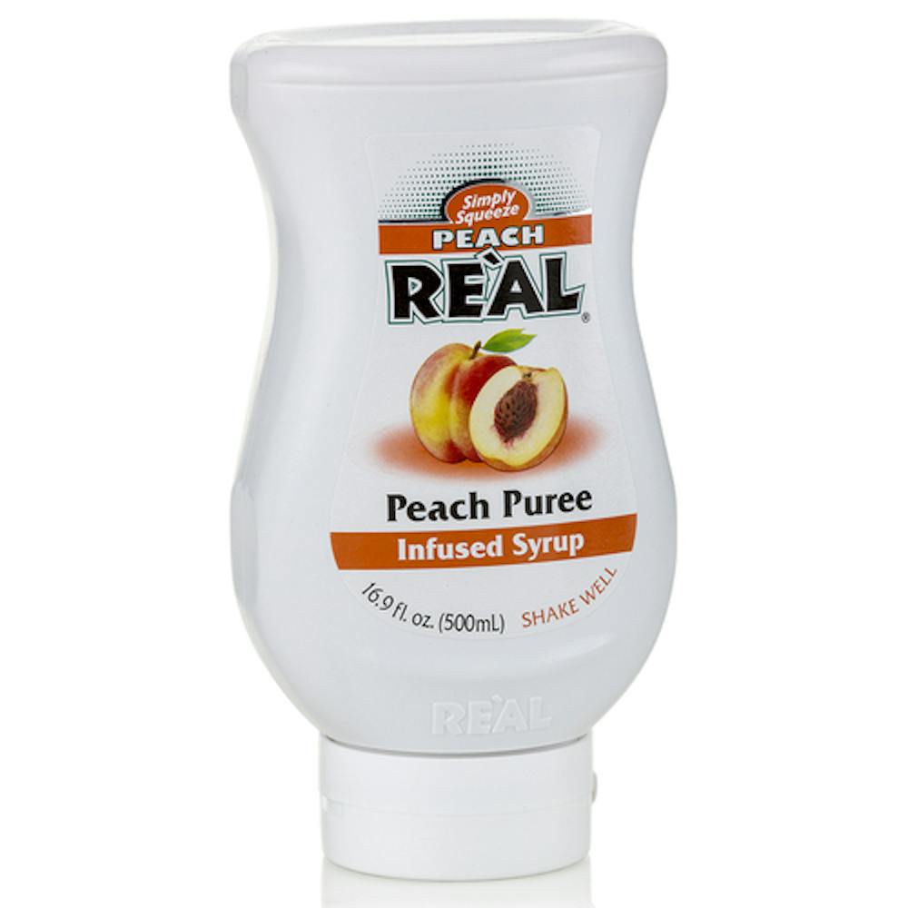 Real Peach Puree Infused Syrup 500ml :: Syrups
