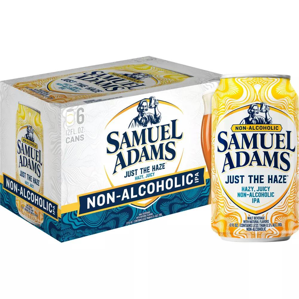 Sam Adams Non-Alcoholic Just The Haze 6-12oz Cans :: Non-Alcoholic Beer