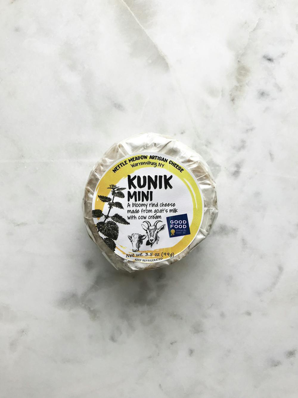 Nettle Meadow Artisan Cheese Kunik Mini 4oz :: Cheese