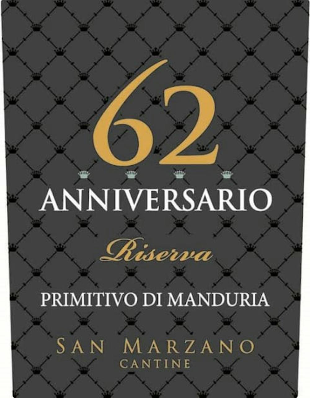 San Marzano Anniversario 62 Primitivo Riserva 2017 :: Italian Red