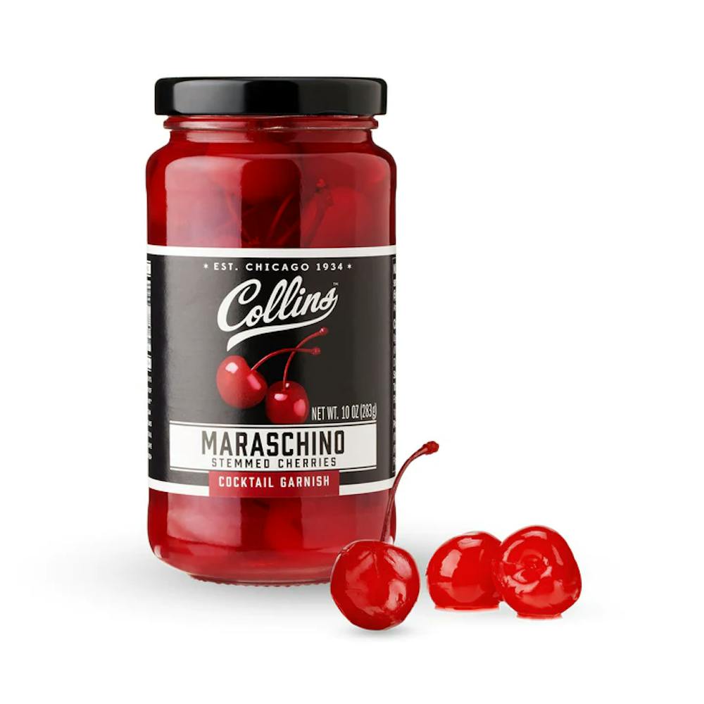 Collins Stemmed Maraschino Cherries 10oz :: Garnishments