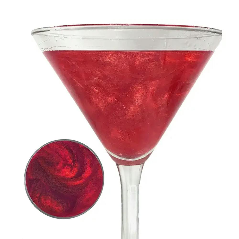 Snowy River Deep Red Cocktail Glitter 5g :: Cocktail Mixers