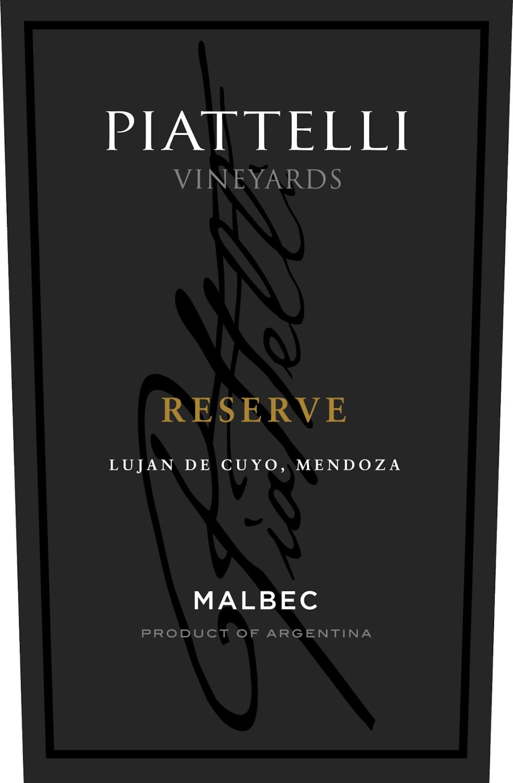 Piattelli Reserve Malbec 2020 :: Malbec