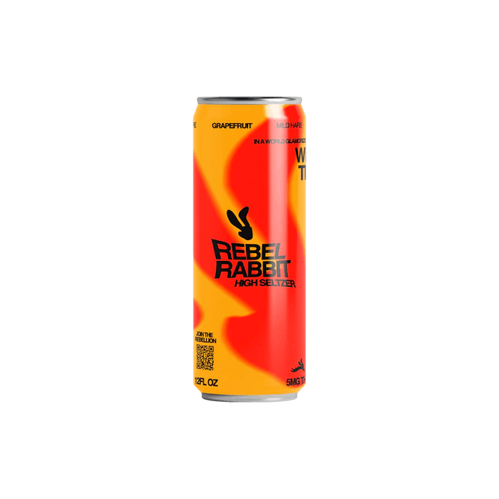 Rebel Rabbit Mild Hare THC Grapefruit Seltzer 4-12oz Cans :: CBD Drinks